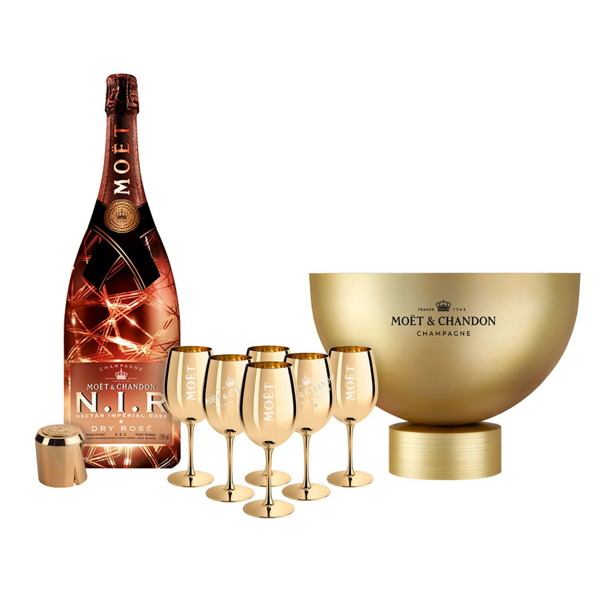 Moët & Chandon Nectar Impérial Rosé Magnum Party Set – Lux Afrique Boutique